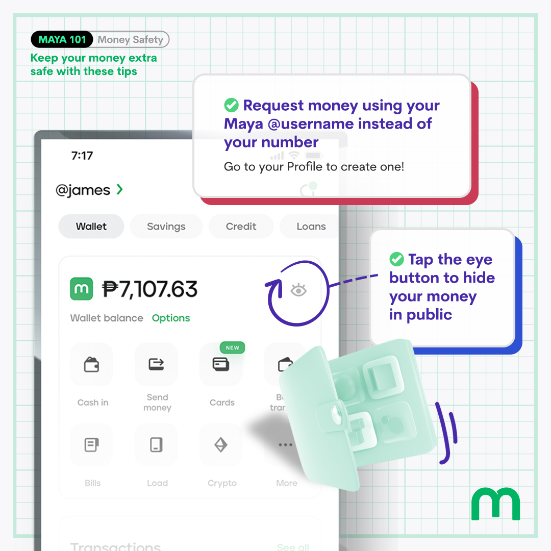 How can I keep my money safe with Maya?